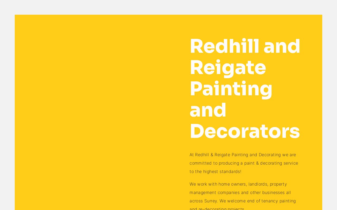 Redhill Reigate painting decorating